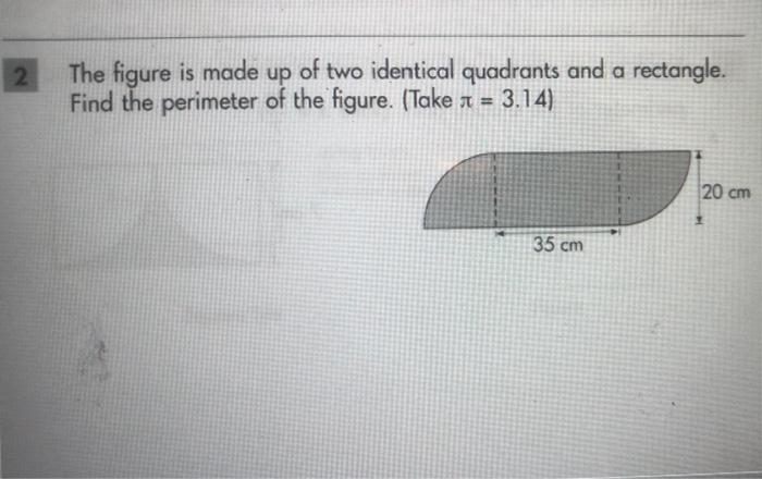 Solved 3 up The figure is made of three semicircles and a | Chegg.com