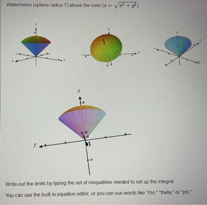 Solved For example: The whole solid sphere can be described | Chegg.com