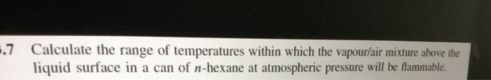 Solved Calculate the range of temperatures within which the | Chegg.com