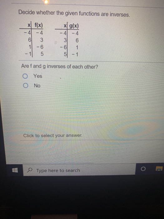 Solved Use the definition of inverses to determine whether | Chegg.com