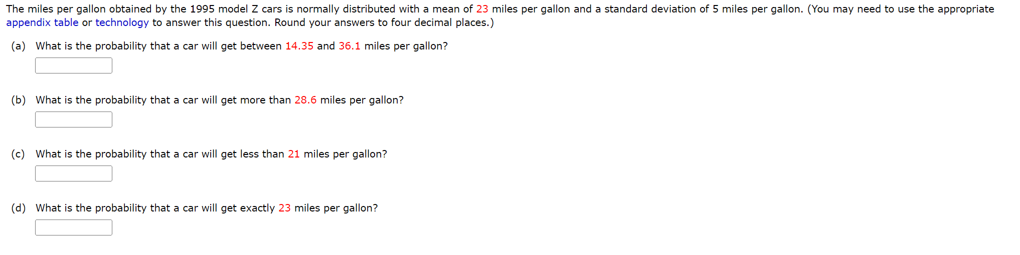 Solved appendix table or technology to answer this question. | Chegg.com