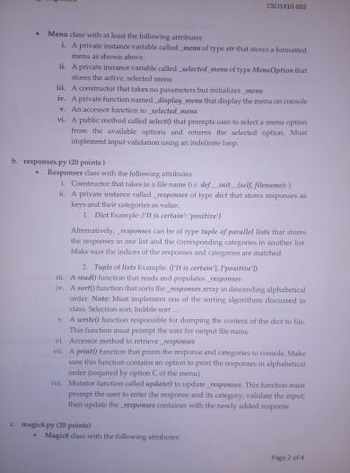 Can you fill in the skeleton codes according to these | Chegg.com