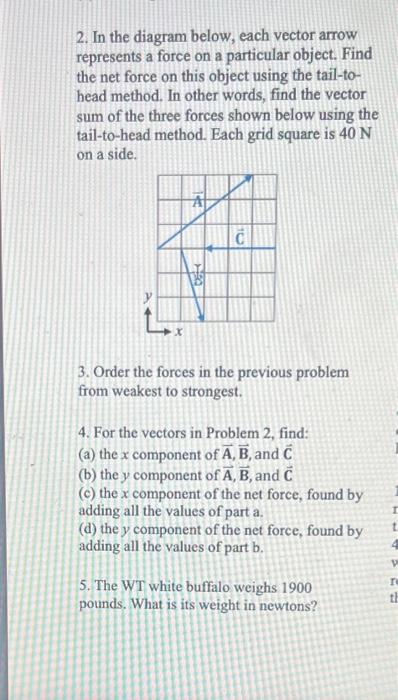 Solved 2. In the diagram below, each vector arrow represents | Chegg.com