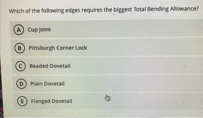 Solved Which of the following edges requires the biggest | Chegg.com