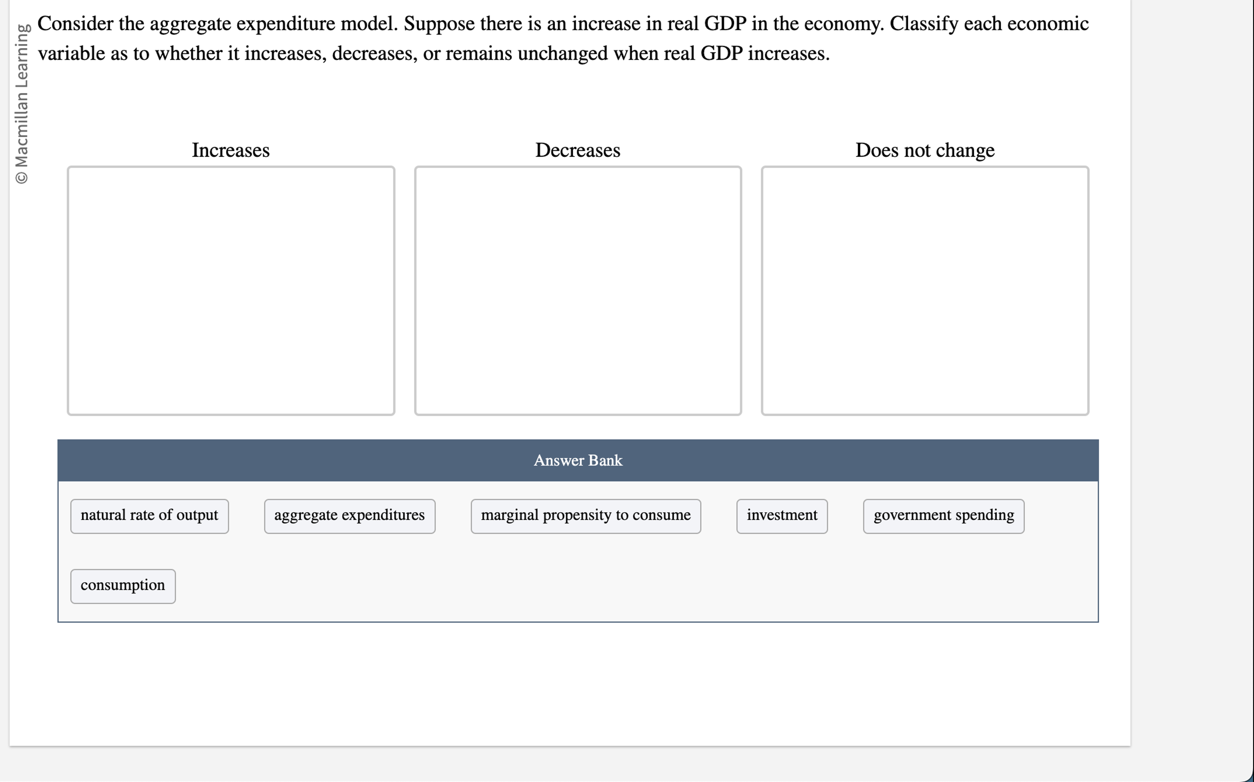 Solved Consider the aggregate expenditure model. Suppose | Chegg.com