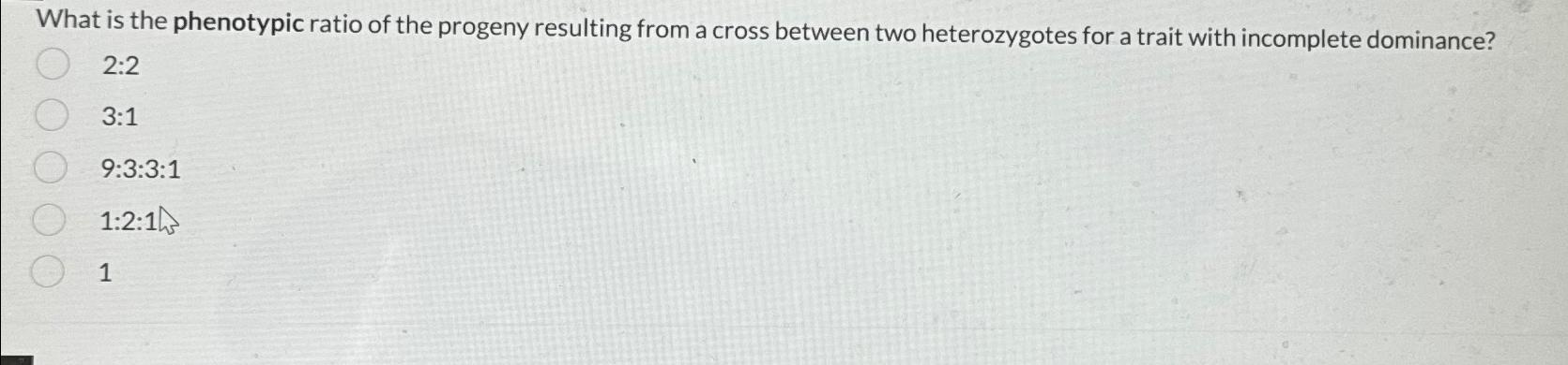 Solved What is the phenotypic ratio of the progeny resulting | Chegg.com Solved What is the phenotypic ratio of the progeny resulting | Chegg.com