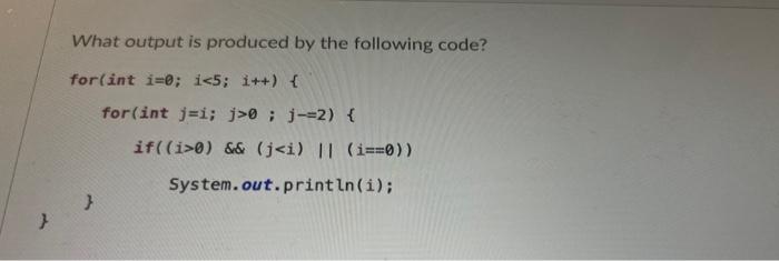 Solved What output is produced by the following code? | Chegg.com
