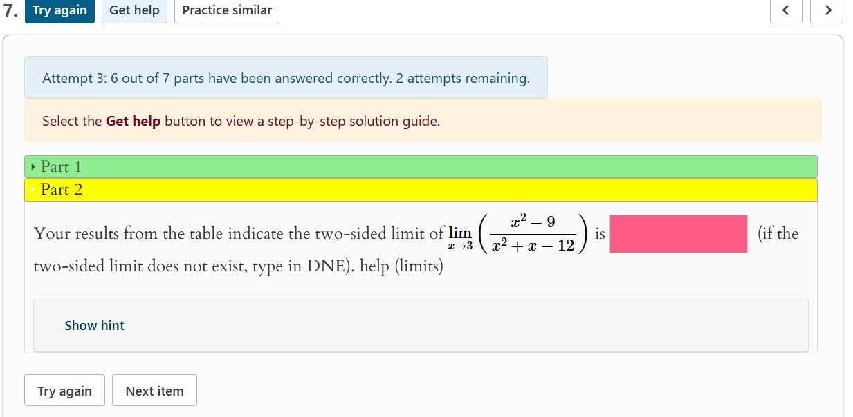 Solved only part two i finished part one Attempt 1: 5 | Chegg.com