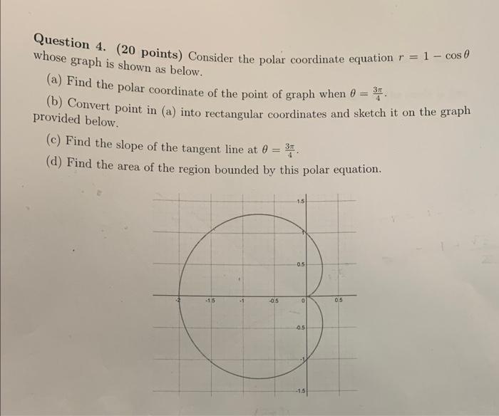 Solved Question 4. (20 points) Consider the polar coordinate | Chegg.com