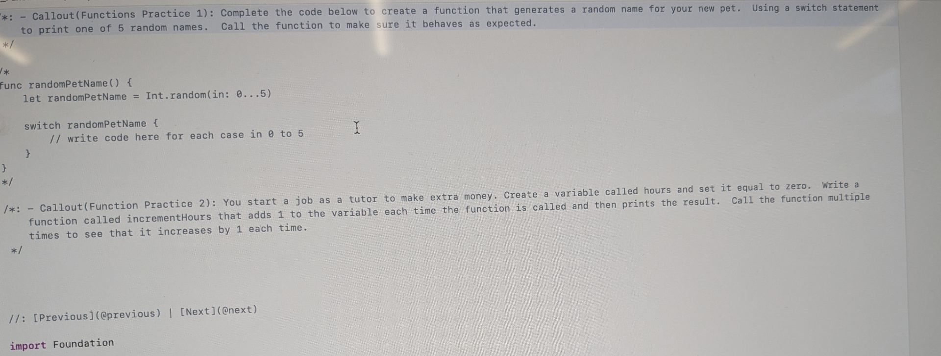 Solved *: - ﻿Callout(Functions Practice 1): Complete the | Chegg.com