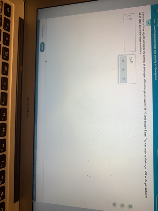 Solved Iii Interconverting Molar Mass And Density Of Ideal Chegg