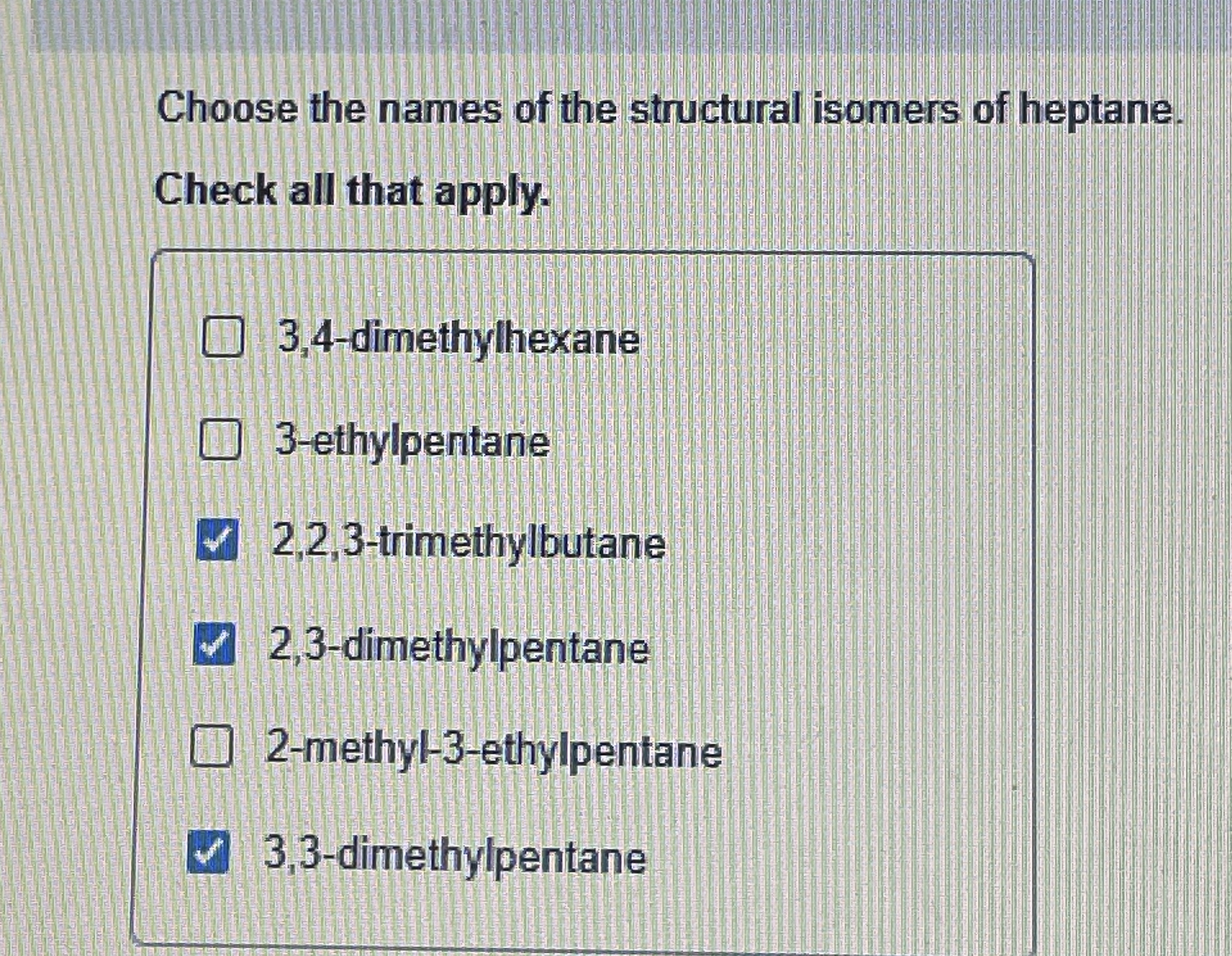 Solved Choose the names of the structural isomers of | Chegg.com