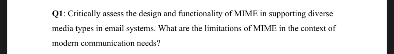 Solved Q1: Critically assess the design and functionality of | Chegg.com