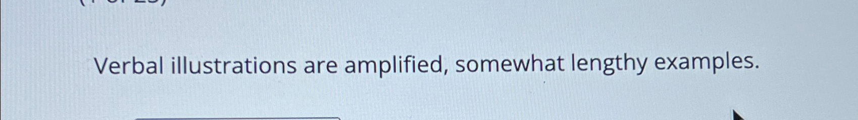 Solved Verbal illustrations are amplified, somewhat lengthy | Chegg.com