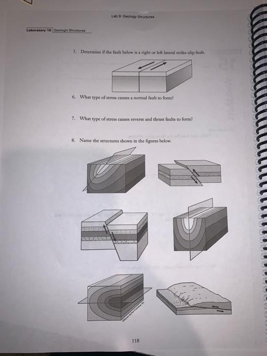 Solved Lab Geology Structures Grologie Structures Laboratory | Chegg.com