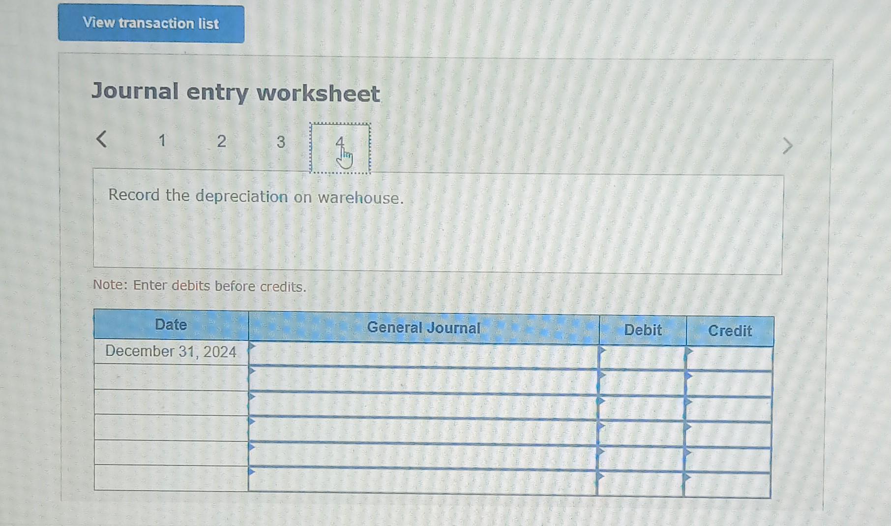 Solved Journal entry worksheet Journal entry | Chegg.com