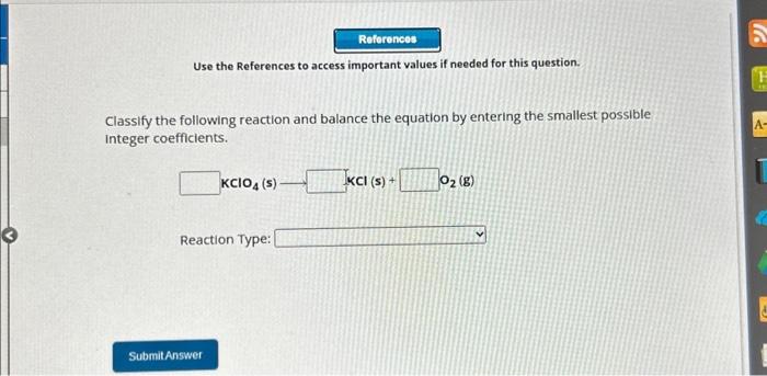 Solved Use the References to access important values if | Chegg.com