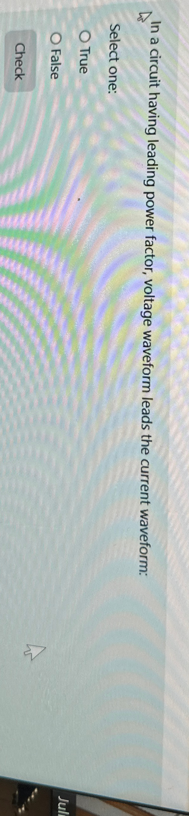 Solved In a circuit having leading power factor, voltage | Chegg.com