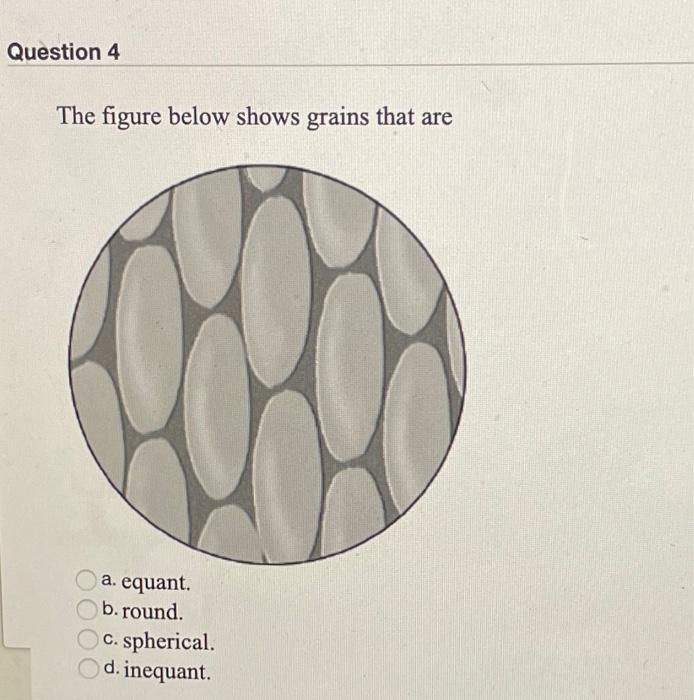 Solved Question 4 The figure below shows grains that are a. | Chegg.com