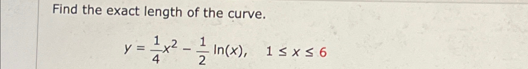Solved Find the exact length of the | Chegg.com
