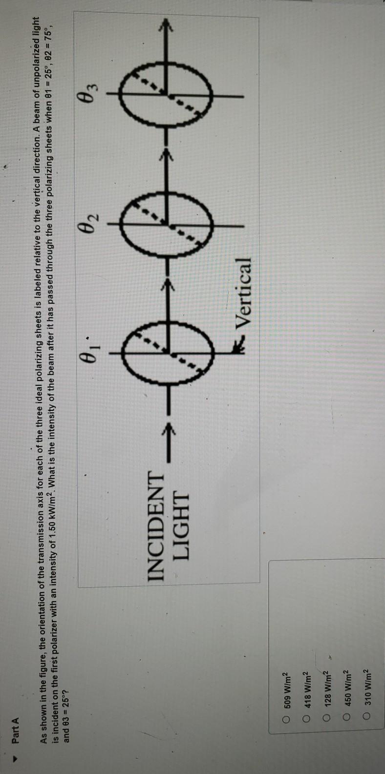 Solved Part A As shown in the figure, the orientation of the | Chegg.com