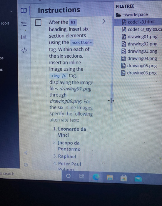 Solved 0 Add an attribute to the opening tag to set the | Chegg.com