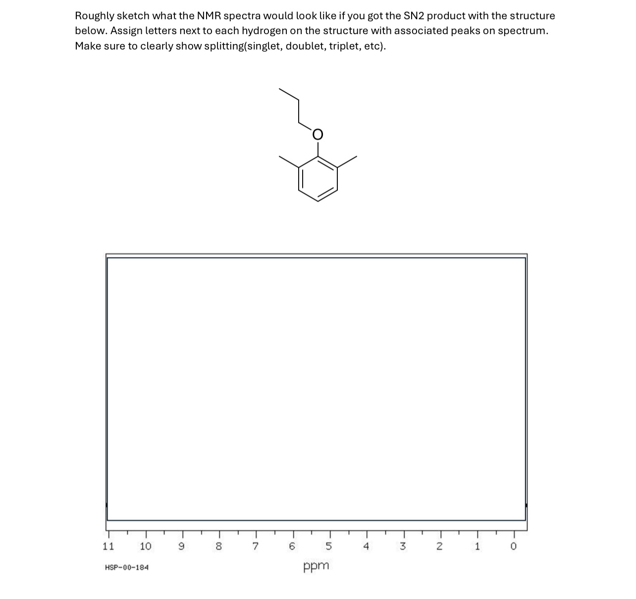Solved Roughly sketch what the NMR spectra would look like | Chegg.com