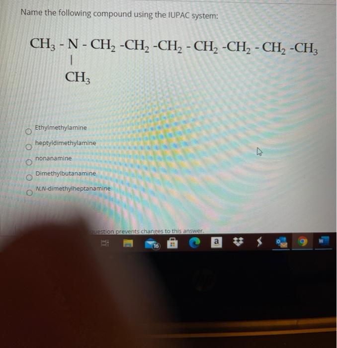 Solved Name the following compound using the IUPAC system: | Chegg.com