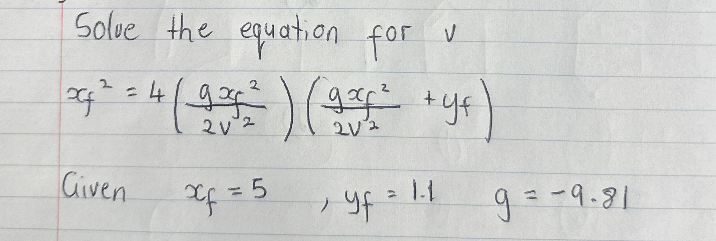 Solved Solve the equation for | Chegg.com