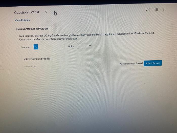 Current Attempt in Progress Four identical charges | Chegg.com