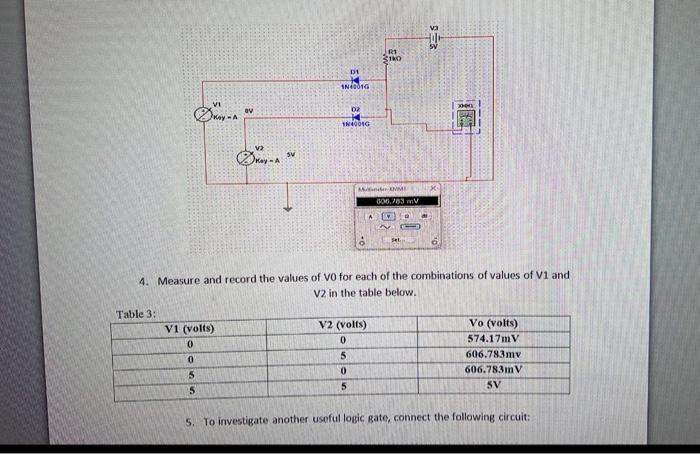 1. Calculate and record the current values I in Table | Chegg.com