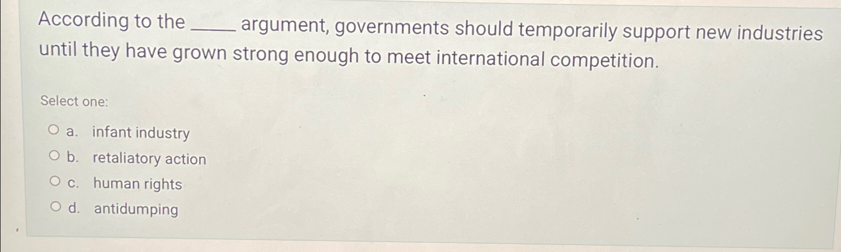 Solved According to the argument, governments should | Chegg.com