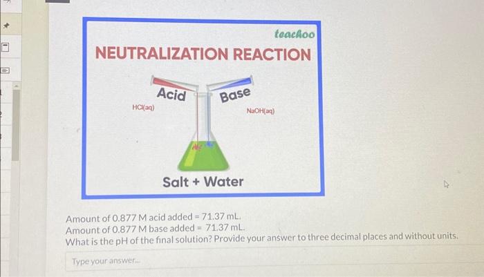 Solved NEUTRALIZATION REACTION HCl(aq) Acid Base teachoo | Chegg.com