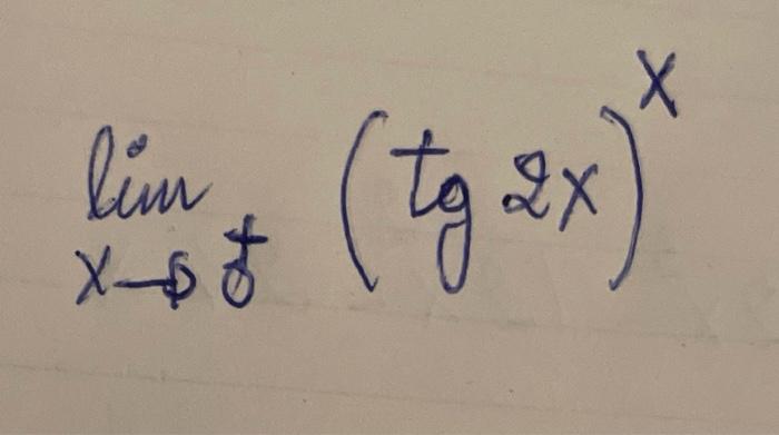 Solved limx→6+(tg2x)x | Chegg.com