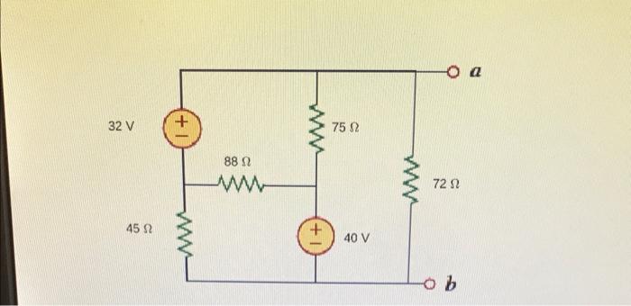 Solved For the circuit shown above, find the voltage and | Chegg.com