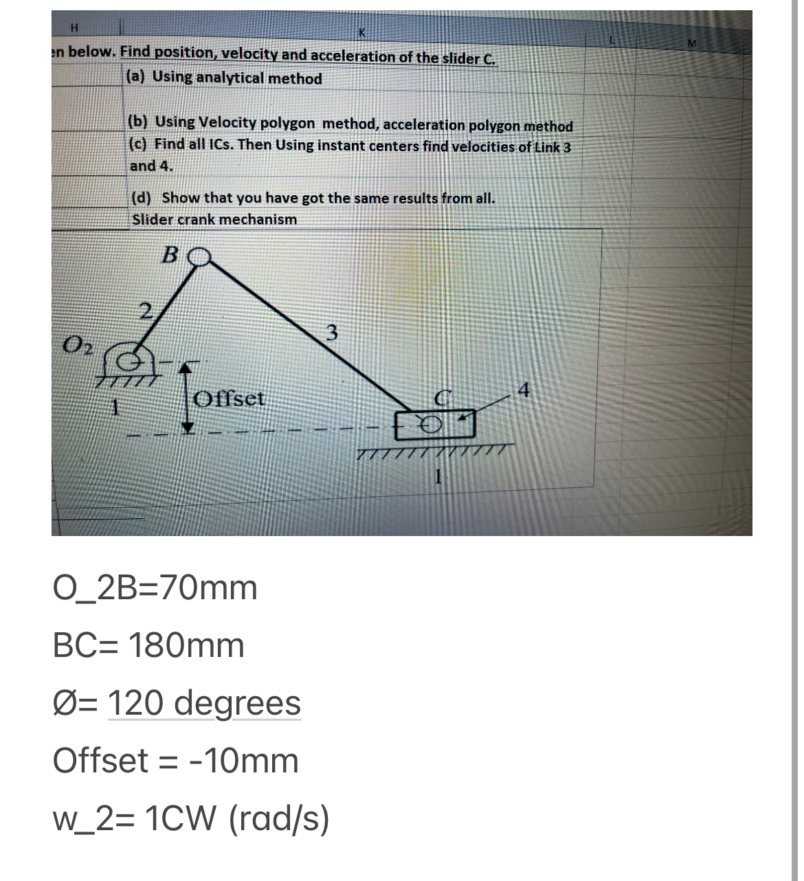 Solved n ﻿below. Find position, velocity and acceleration of | Chegg.com