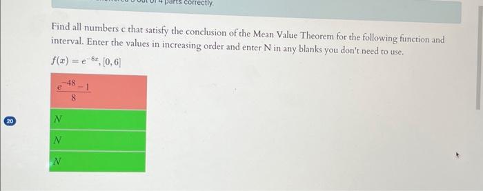 Solved Find all numbers c that satisfy the conclusion of the | Chegg.com