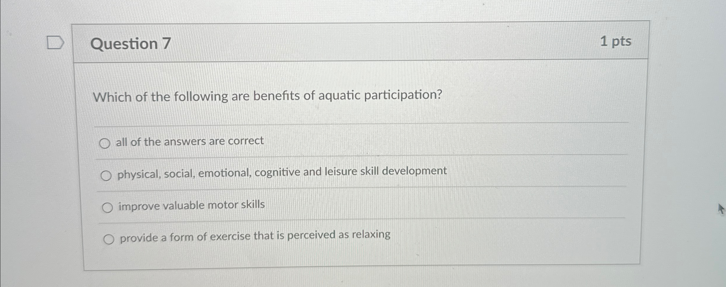 Solved Question 71 ﻿ptsWhich of the following are benefits | Chegg.com