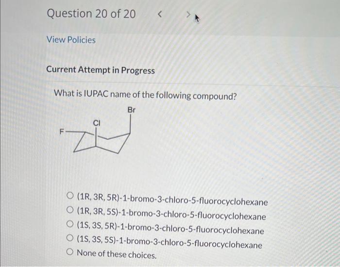 Solved Current Attempt in Progress Compounds I and II are: | Chegg.com