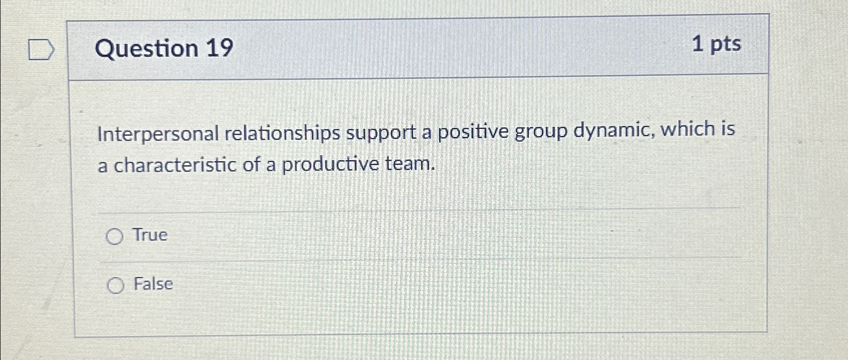 Solved Question 191ptsInterpersonal relationships support a | Chegg.com