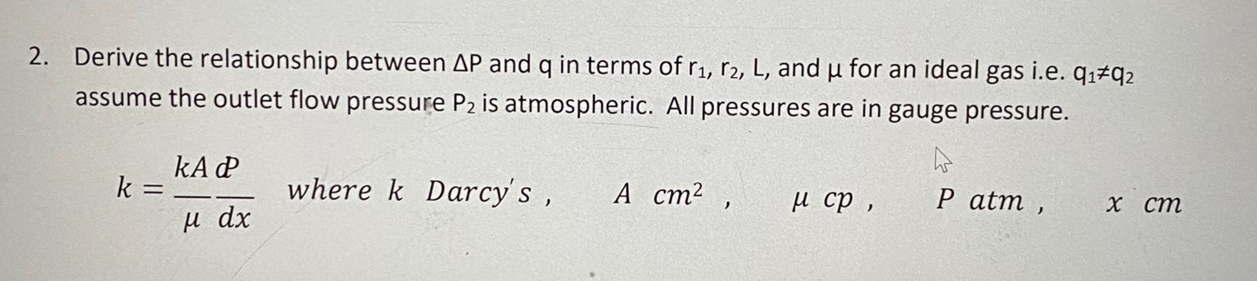 Solved Derive the relationship between ????P ﻿and q ﻿in | Chegg.com