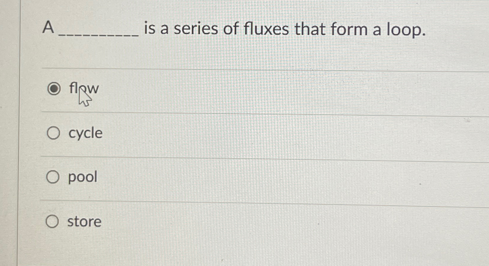 Solved A ﻿is a series of fluxes that form a | Chegg.com