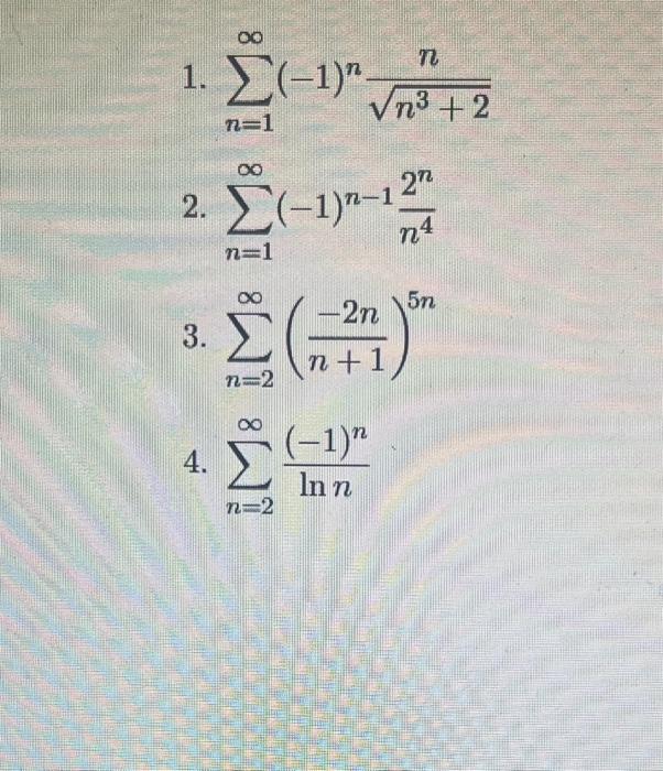 Solved Determine whether the series is absolutely | Chegg.com