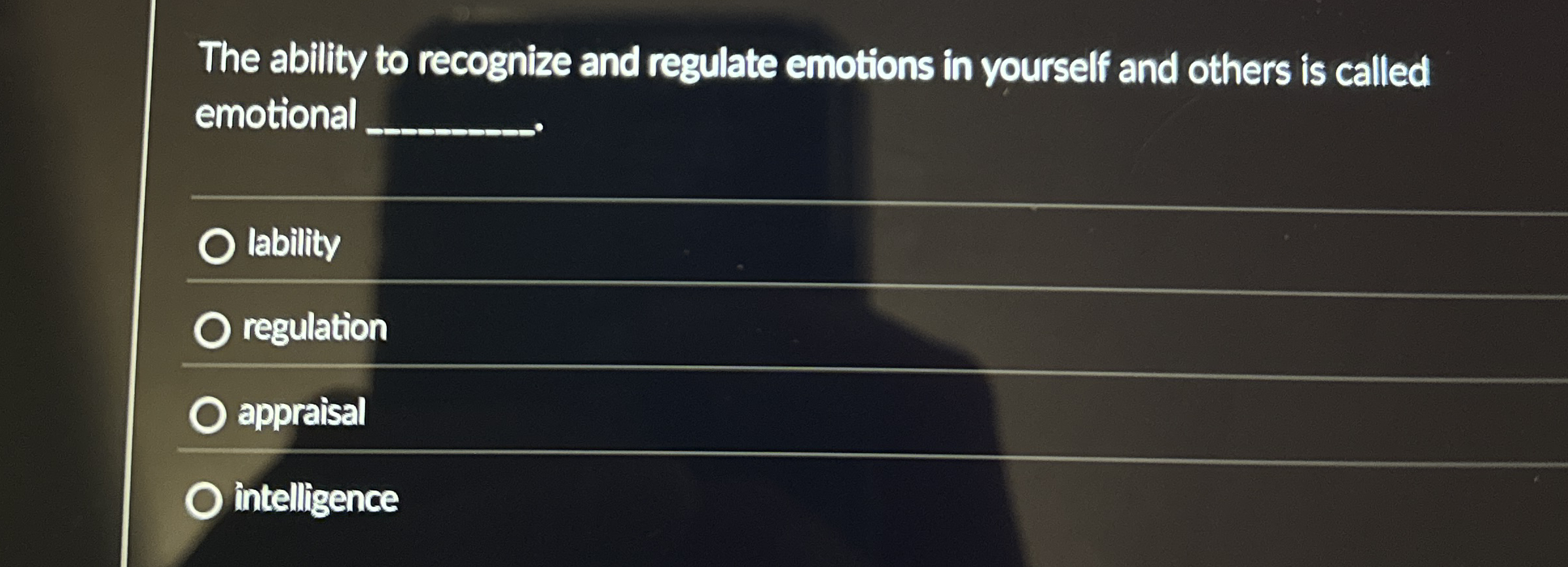 Solved The ability to recognize and regulate emotions in | Chegg.com