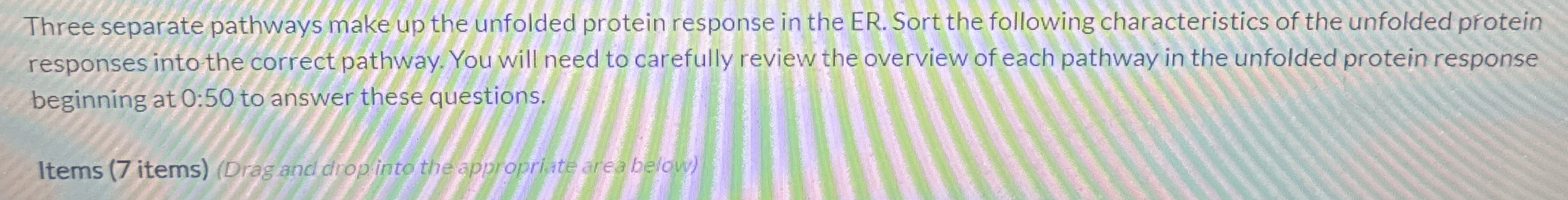 Solved Three separate pathways make up the unfolded protein | Chegg.com