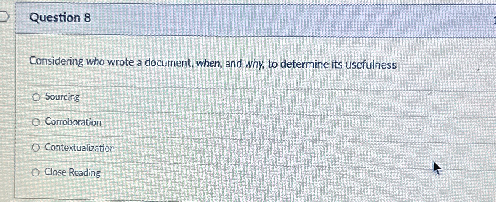 Solved Considering who wrote a document, when, and why, to | Chegg.com