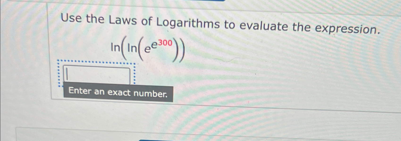 Solved Use the Laws of Logarithms to evaluate the | Chegg.com