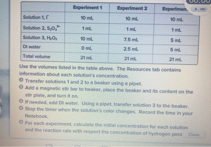 Solved calculate the initial concentration for each solution | Chegg.com