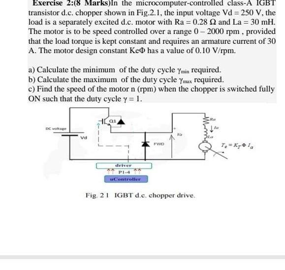[Solved]: Exercise 2:(8 Marks) In the microcomputer-control