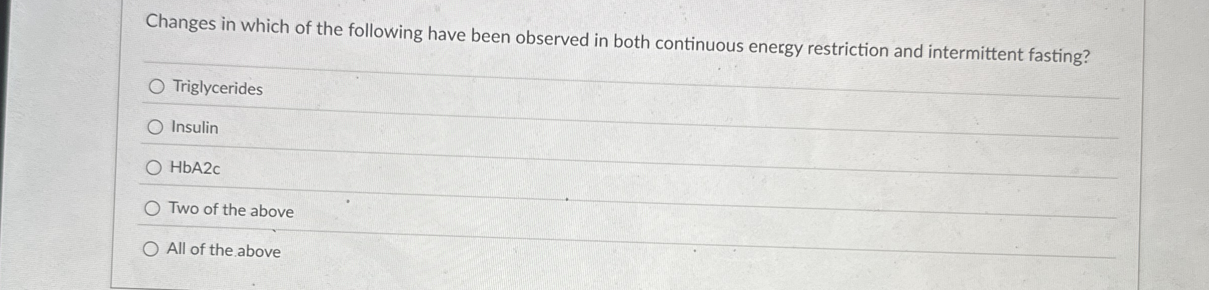 Solved Changes in which of the following have been observed | Chegg.com
